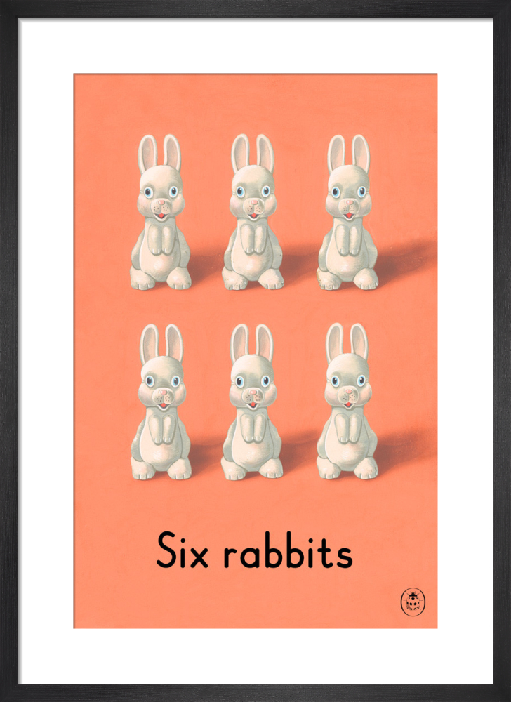 Six rabbits Art Print by Ladybird Books' | King & McGaw